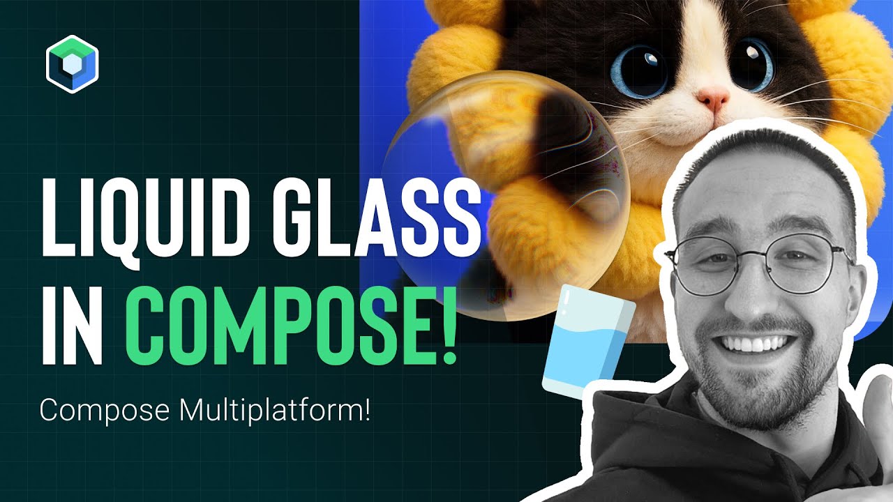 Liquid Glass effect is now available in Compose Multiplatform! 💦