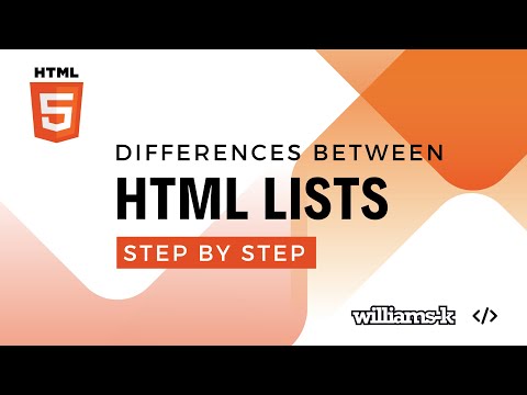 The Difference Between An Ordered List and An Unordered List