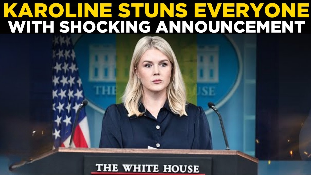 Karoline Leavitt LIVE | White House Press Secretary Drops Bombshell in Briefing | Iran Israel WAR