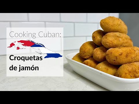Cooking Cuban - Croquetas de jamón (Cuban-Style Ham Croquettes)