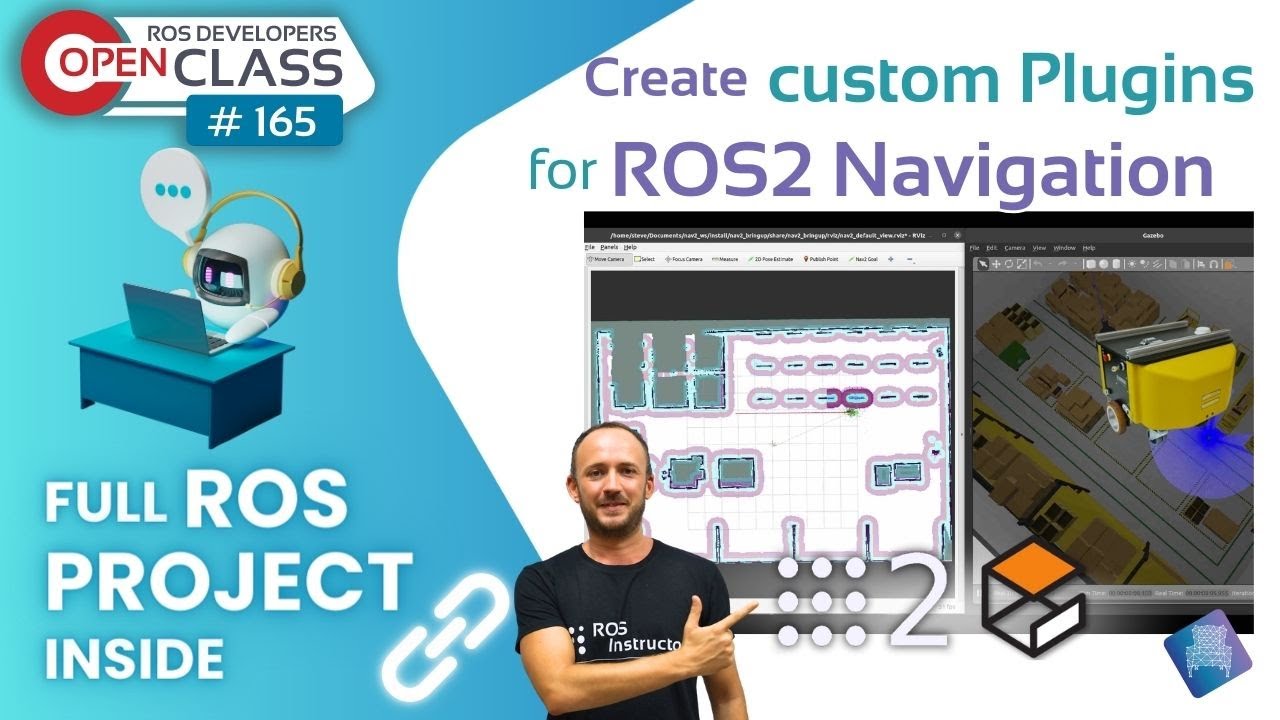 Create Custom Plugins for ROS2 Navigation | ROS2 Developers Open Class #165