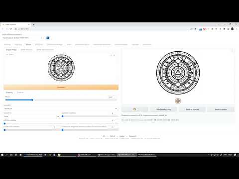 NVJOBMagicCircle v1.0. Stable Diffusion model. An example of use in Unity.