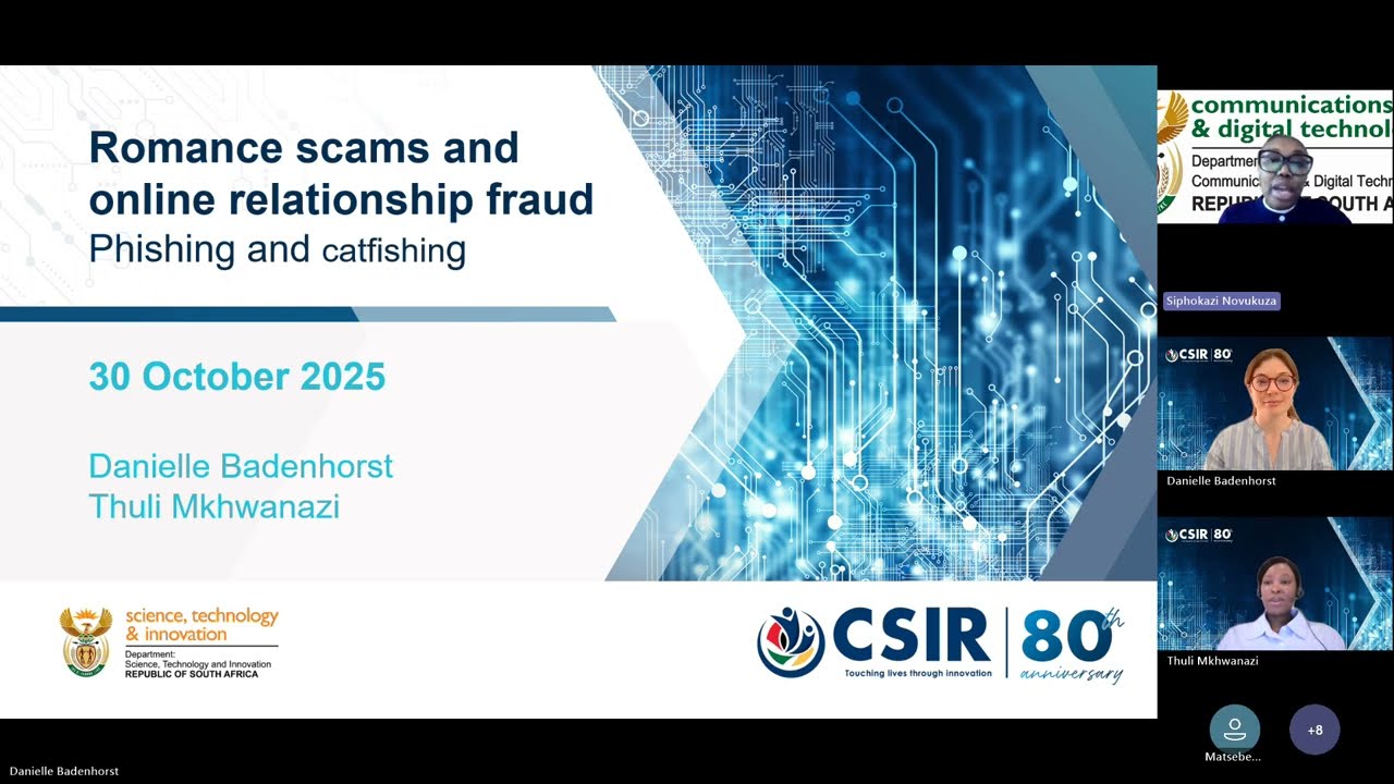 Cybersecurity Awareness Webinar 3: Romance scams & online relationship fraud (phishing & catfishing)