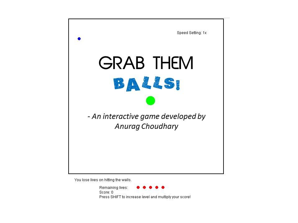 Ball Game using Java  AWT