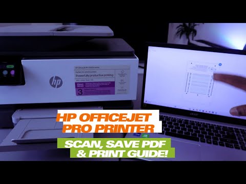 Come eseguire la scansione sul computer con la stampante HP Officejet Pro, salvare un PDF e stamp...