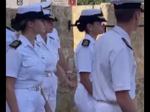 La princesa Leonor asiste a la parada militar del Sábado Legionario