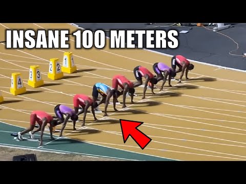 The New Fastest Athlete In The World Just WENT CRAZY! Insane 100 Meter Dash!
