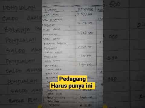 buat pembukuan keuangan sederhana #shorts #keuangan #usaha