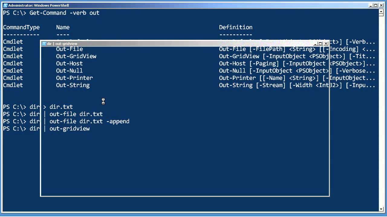 Chapter 4 - Out Cmdlets.mp4