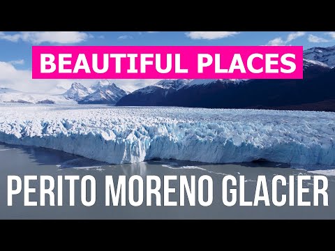 Perito Moreno Glacier from drone | 4k video | Argentina, Patagonia from above
