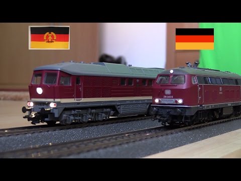 25 Jahre Fall der Mauer Diesellok Ost und West