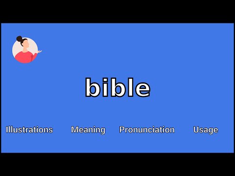 BIBLE - Meaning and Pronunciation