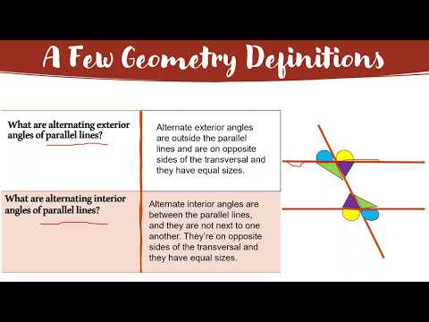 A Few Geometry Definitions for 7th and 8th Grade Math