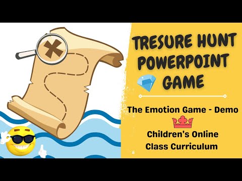 Demo Online Class Curriculum for Kids Feeling & Emotions | Kids Treasure Hunt PowerPoint Game