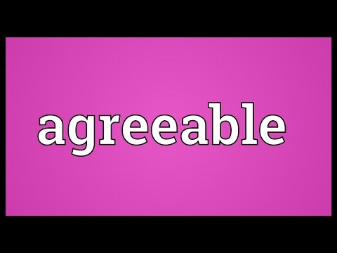 Agreeable Meaning