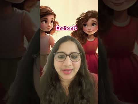 A word for Nice to meet you in French#Nice to meet you in French#shortsfeed#viralvideo