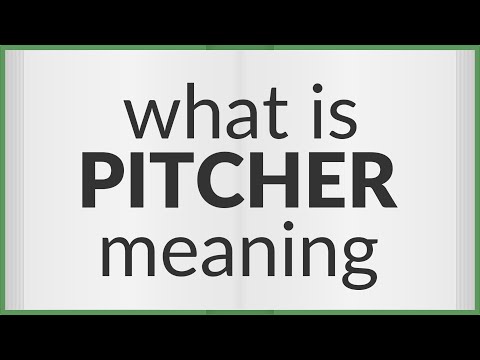 Pitcher | meaning of Pitcher