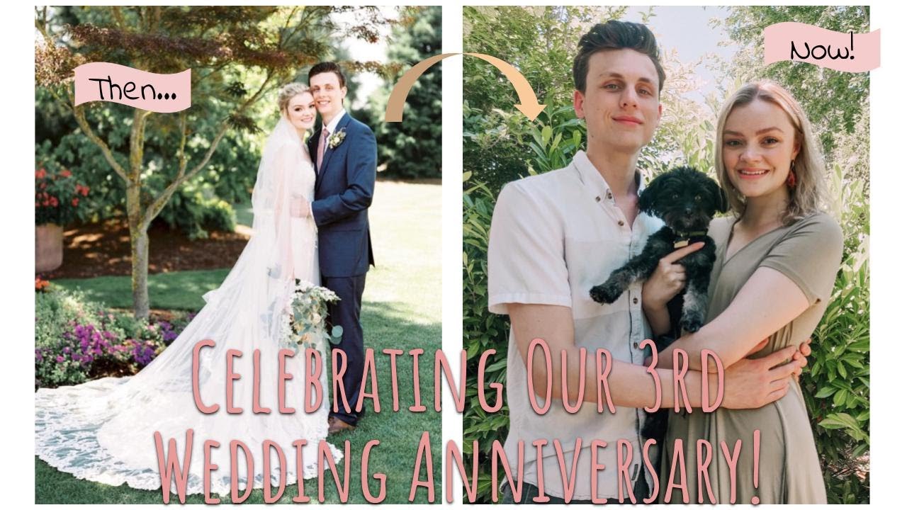 CELEBRATING OUR 3rd WEDDING ANNIVERSARY! / Gifts, Surprises, Reminiscing, Cake, Dinner- Stay at Home