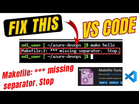 Fixed: Error Makefile: *** missing separator. Stop in Visual Studio Code | EZ TECH CLASS