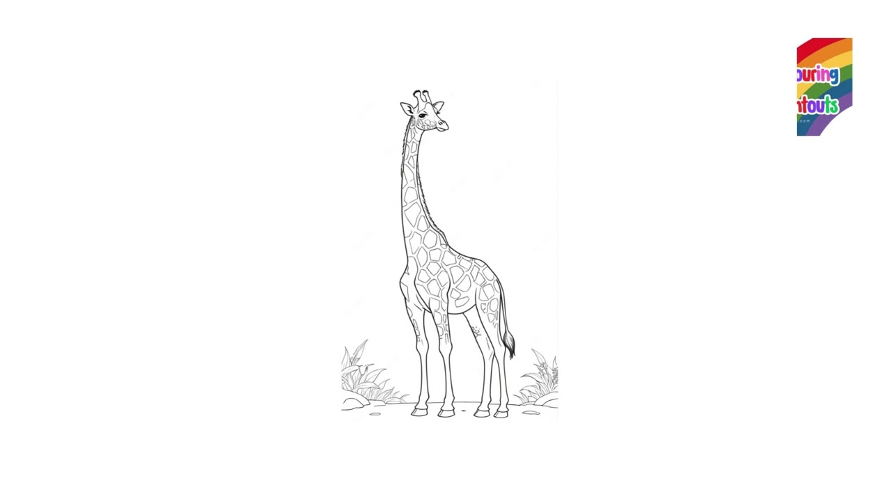 Coloring Pictures Of Giraffes