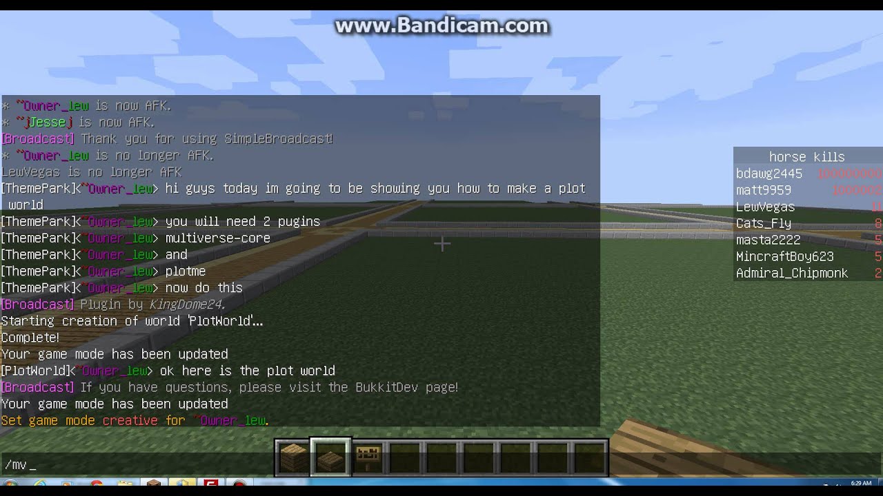 How to make a Plot World: PlotMe