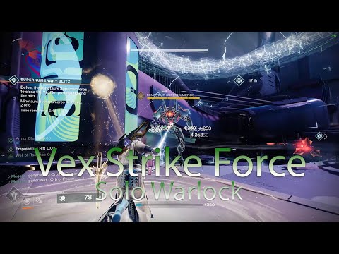 Vex Strike Force - Vex Incursion Zone Public Event | Solo Flawless Warlock | Destiny 2 Light fall