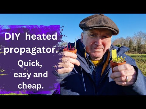 How to make your own cheap and easy heated propagator for your garden plants.