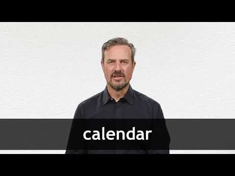 How to pronounce CALENDAR in American English