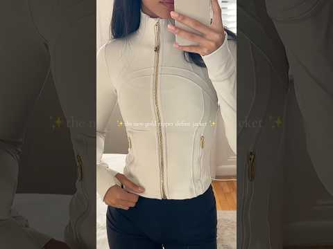 The new Bone/Gold zipper define jacket from lululemon is a need! #lululemon #definejacket