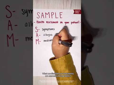 Nursing mnemonics shared by our team starting off with SAMPLE! #americancareercollege #shorts #nurse