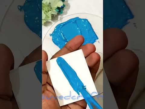 Let’s make acrylic shade|deep cerulean blue colour #fun #diy