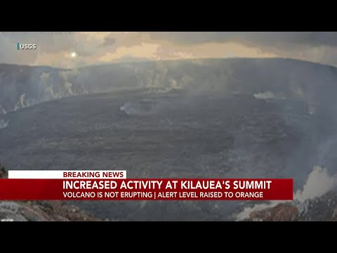 USGS scientists raise alert level of Kilauea to orange after increased earthquake activity