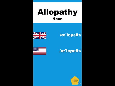 Allopathy meaning pronunciation and synonyms #Shorts