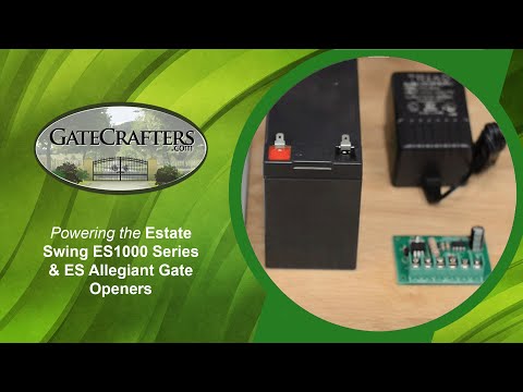 How To Hook Up Power to Estate Swing ES 1000 & ES Allegiant Driveway Gate Openers