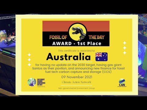 Fossil of the Day at #COP26 - 10 November 2021 - Australia and Brazil