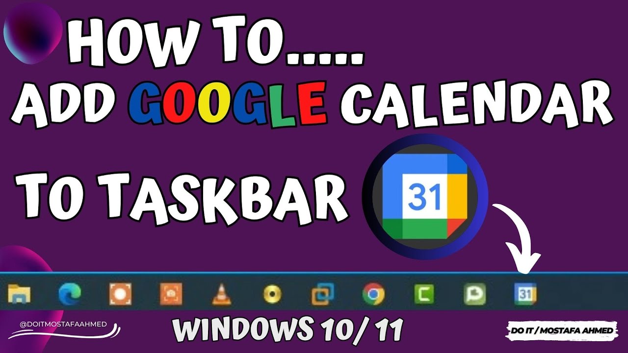 How to Add Google Calendar to Taskbar in Windows 10 & 11