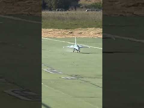 F-16 V2 with 6 Cell Maiden Landing π¬ #airplane #rc #aviation #rcpilot #rcaircraft #rcairplane