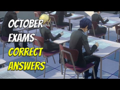 October Exam Answers - Second Semester Midterm Exams Correct Choices | Persona 3 Reload (Remake)