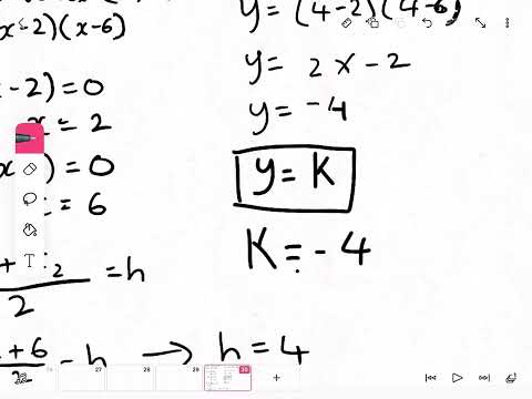Quadratic equations how to find vertex or turning point using three easy approach