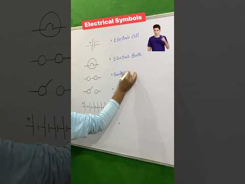 👉 Electrical Symbols 🤔 !! #battery #bulb #cell #physics #sciencenotes #shorts #youtubeshorts