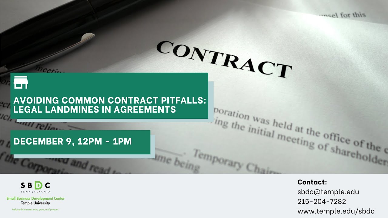 Avoiding Common Contract Pitfalls: Legal Landmines in Agreements