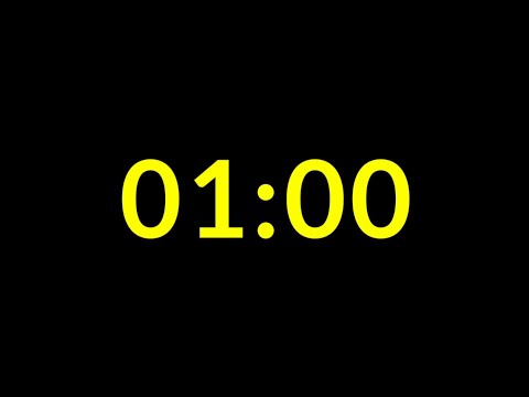 1 Minute Timer With [Beep Sound Effect]
