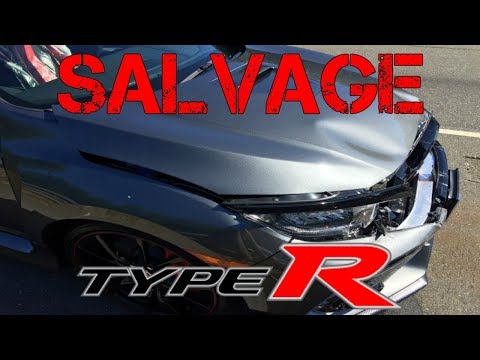 The First SALVAGE Civic TYPE R & How Much it would COST to REBUILD (Honda)