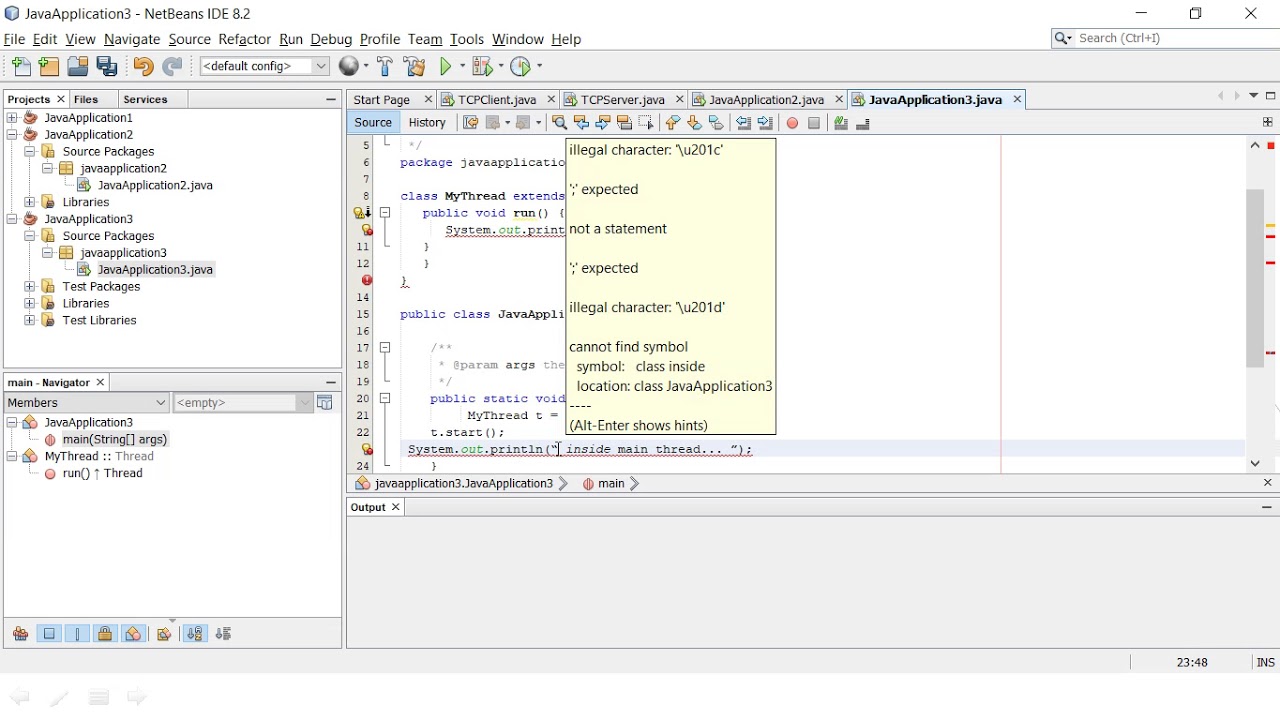 0104 create 3 threads using extend Thread