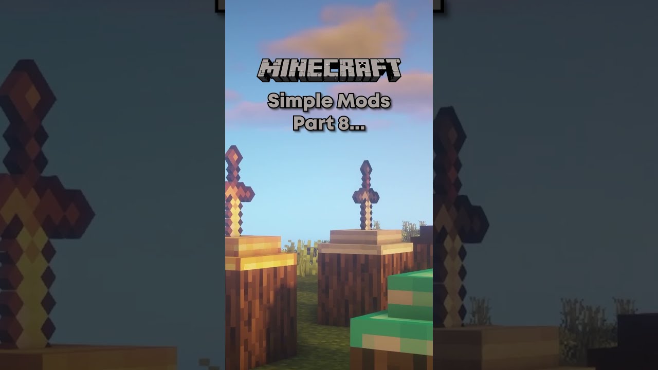 MINECRAFT Simple Mods Pt. 8... (Sword Displays Mod!)