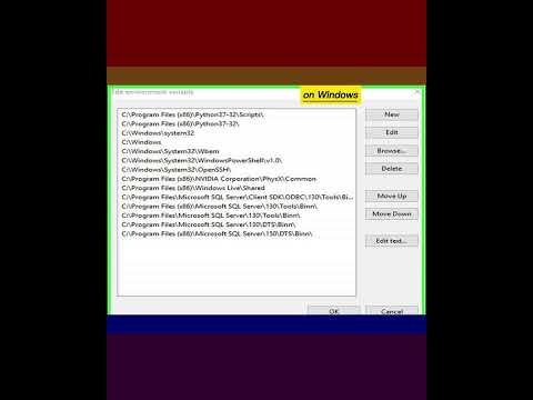 How to add the Python Path to Windows