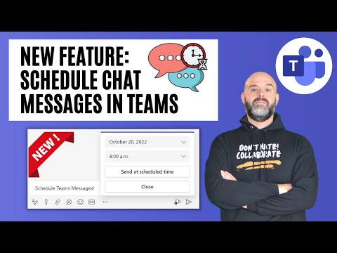 New Feature: Schedule A Chat Message In Microsoft Teams