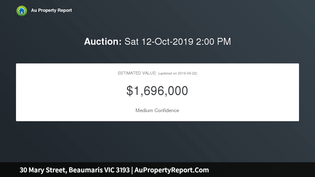 30 Mary Street, Beaumaris VIC 3193 | AuPropertyReport.Com