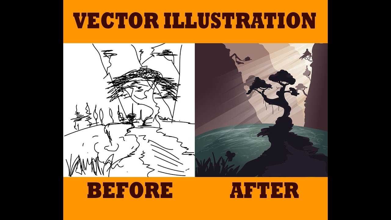 How To Create a Colorful Vector Landscape Illustration - Adobe Illustrator