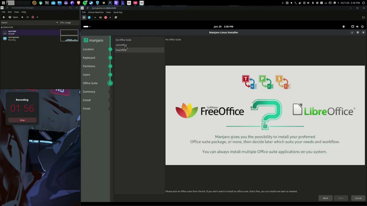 Quick Guide Install Manjaro Linux with Gnome Desktop